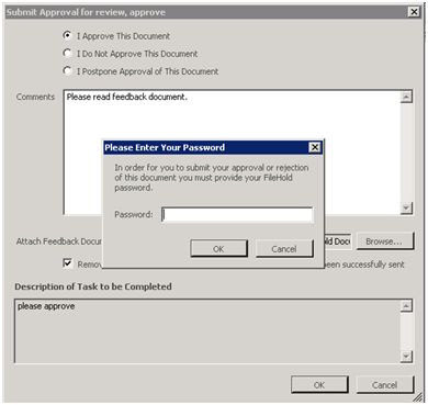 Approving documents in a workflow - FileHold