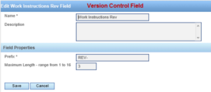 Setting up document and version control numbers - FileHold