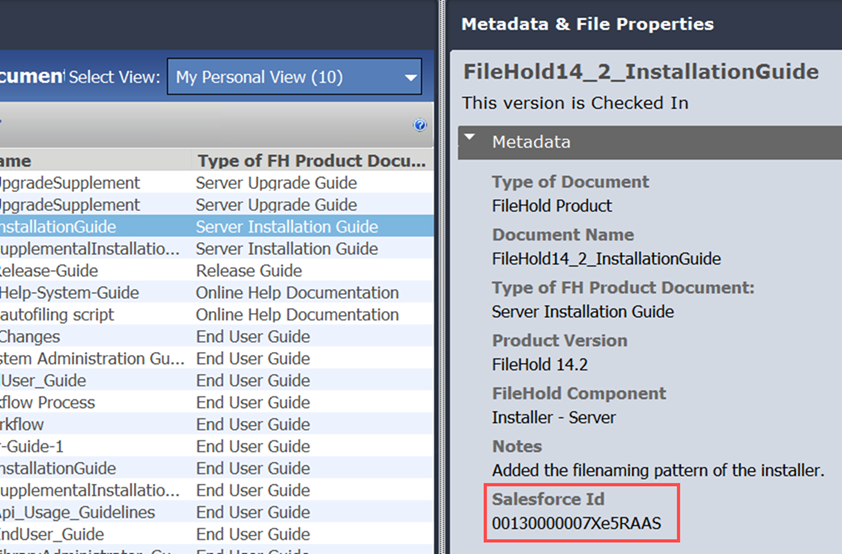 Integrating FileHold in the Salesforce Accounts Page - FileHold